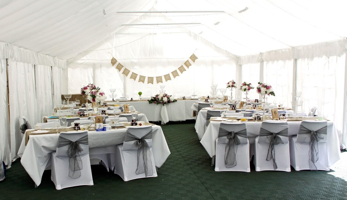 Marquee Wedding internal view - Galleywood Heritage Centre